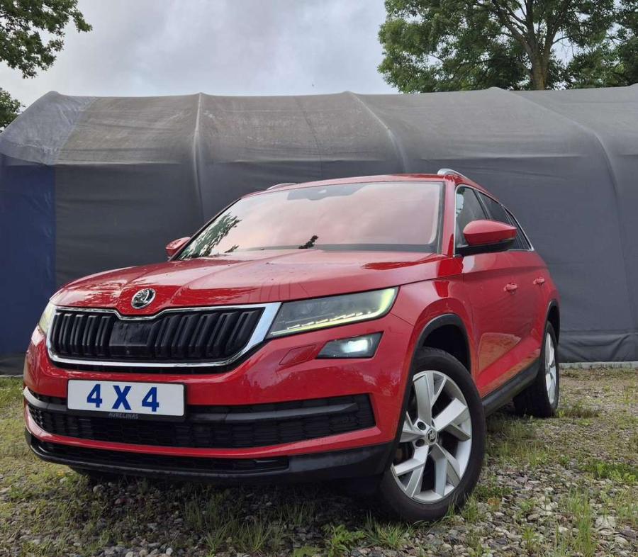 Sarkans Skoda Kodiaq 2017 Kauņa, ar dzinēja tilpumu 1.98 L un nobraukumu 330 tūkst. km par 13350 €, foto 1 vietnē AUTOMOTO.COM.LV