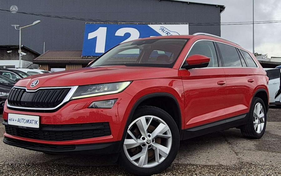 Красный Шкода Kodiaq 2017 в Каунас, объемом двигателя 1.98 л и пробегом 330 тыс. км за 12850 €, фото 1 на AUTOMOTO.COM.LV
