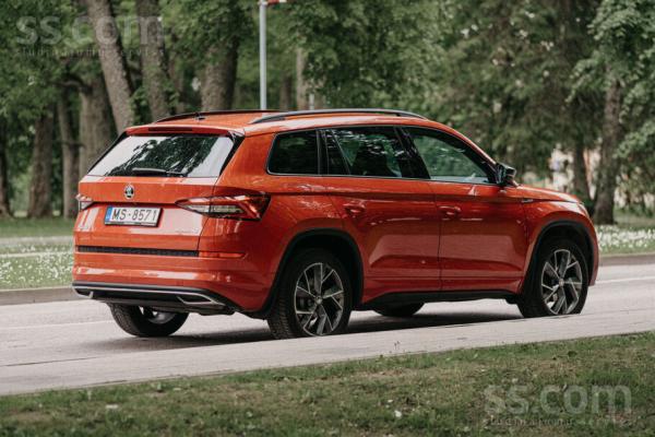 Red Skoda Kodiaq 2019 in Riga, with an engine capacity of 1.50 L and mileage of 106 thousand km for 20000 €, photo 2 on AUTOMOTO.COM.LV