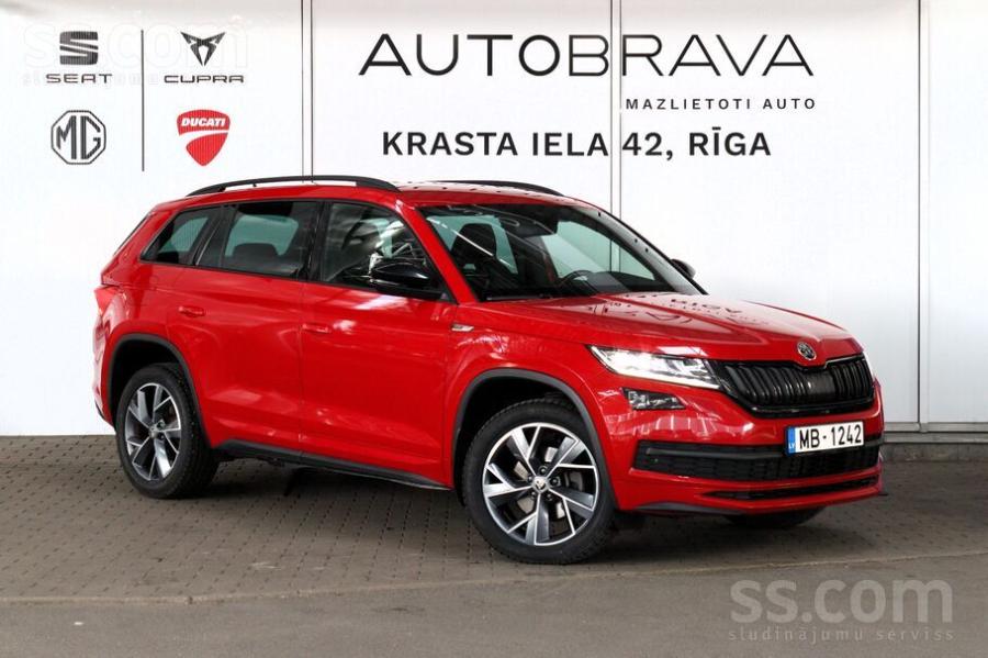 Sarkans Skoda Kodiaq 2019 Rīga, ar dzinēja tilpumu 2.00 L un nobraukumu 149 tūkst. km par 20990 €, foto 4 vietnē AUTOMOTO.COM.LV