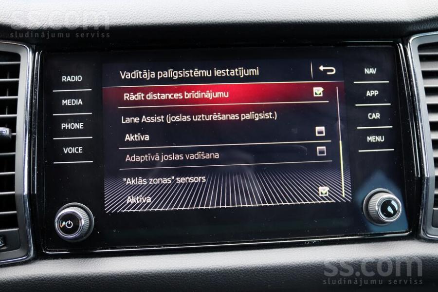 Sarkans Skoda Kodiaq 2019 Rīga, ar dzinēja tilpumu 2.00 L un nobraukumu 149 tūkst. km par 20990 €, foto 18 vietnē AUTOMOTO.COM.LV