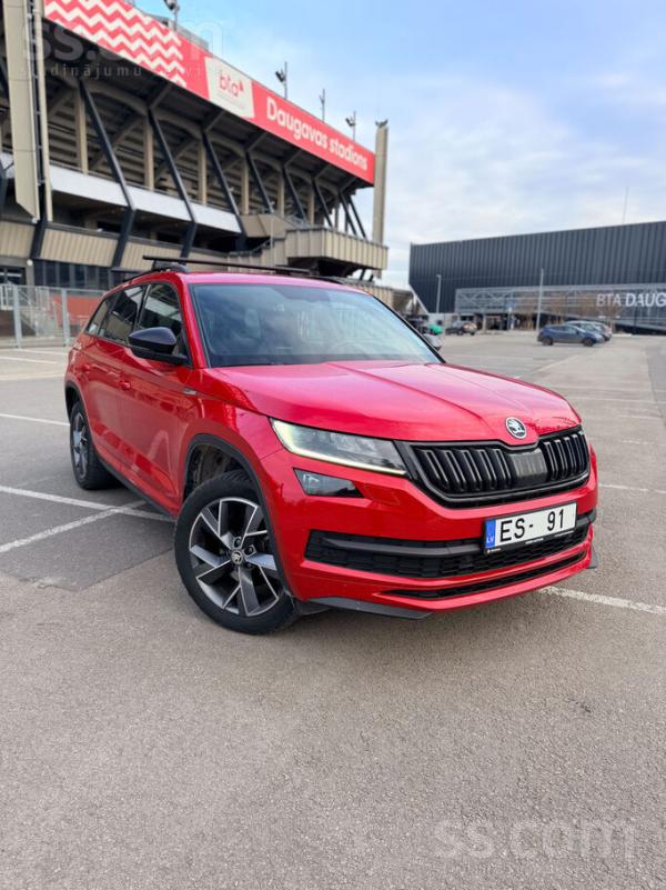 Красный Шкода Kodiaq 2019 в Рига, объемом двигателя 1.50 л и пробегом 175 тыс. км за 18500 €, фото 1 на AUTOMOTO.COM.LV