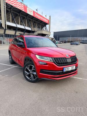 Красный Шкода Kodiaq 2019 в Рига, объемом двигателя 1.50 л и пробегом 175 тыс. км за 18500 €, фото  на AUTOMOTO.COM.LV