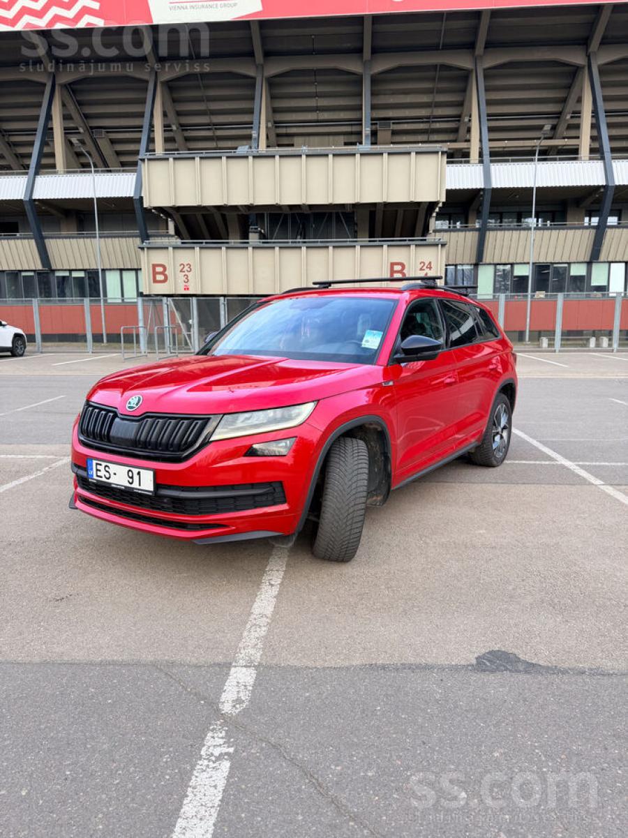 Sarkans Skoda Kodiaq 2019 Rīga, ar dzinēja tilpumu 1.50 L un nobraukumu 175 tūkst. km par 18500 €, foto 3 vietnē AUTOMOTO.COM.LV