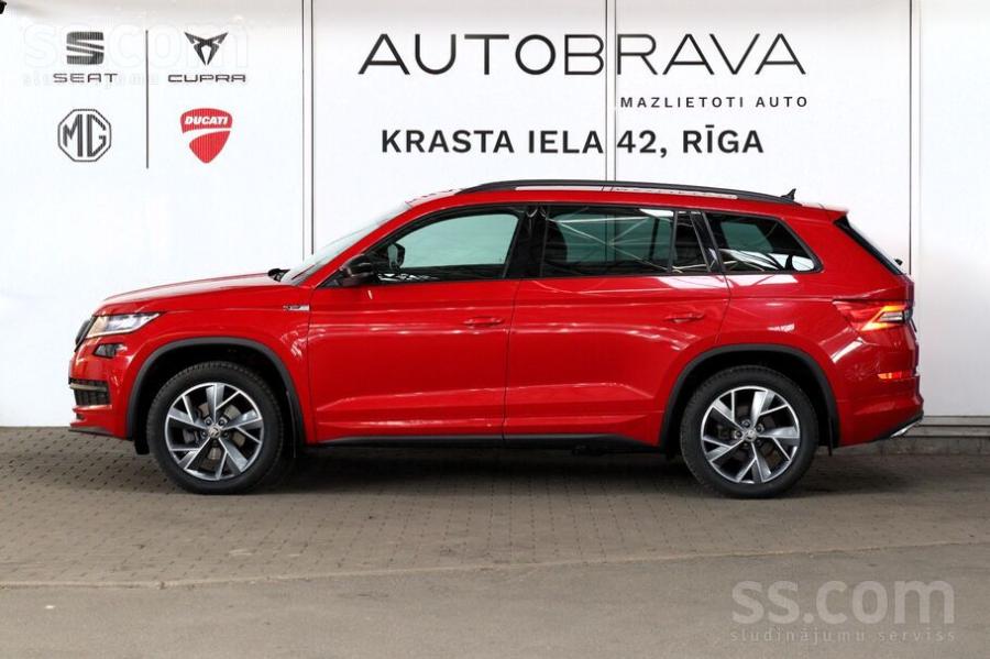 Красный Шкода Kodiaq 2019 в Рига, объемом двигателя 2.00 л и пробегом 149 тыс. км за 19990 €, фото 5 на AUTOMOTO.COM.LV