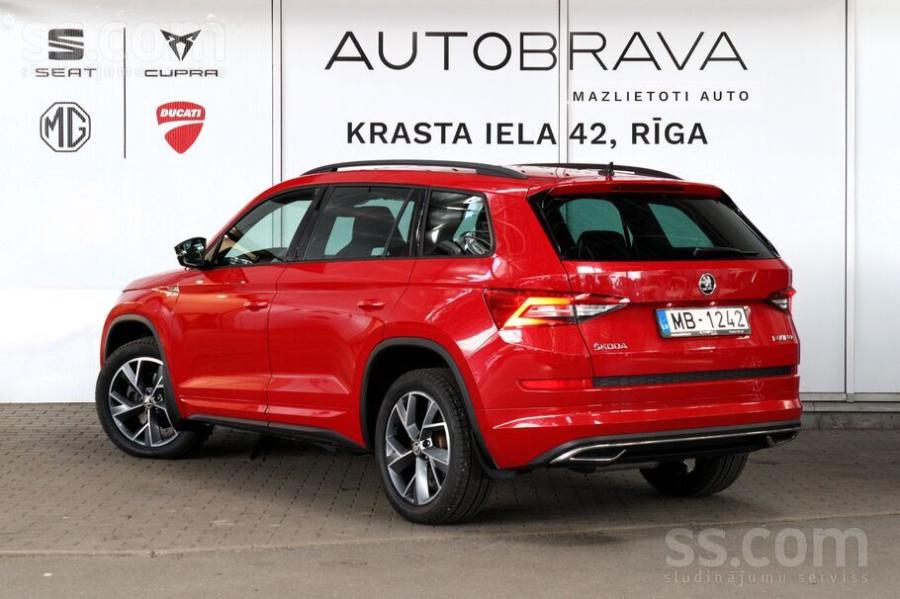 Красный Шкода Kodiaq 2019 в Рига, объемом двигателя 2.00 л и пробегом 149 тыс. км за 19990 €, фото 7 на AUTOMOTO.COM.LV