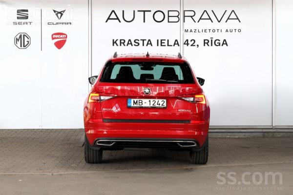Red Skoda Kodiaq 2019 in Riga, with an engine capacity of 2.00 L and mileage of 149 thousand km for 19990 €, photo 7 on AUTOMOTO.COM.LV