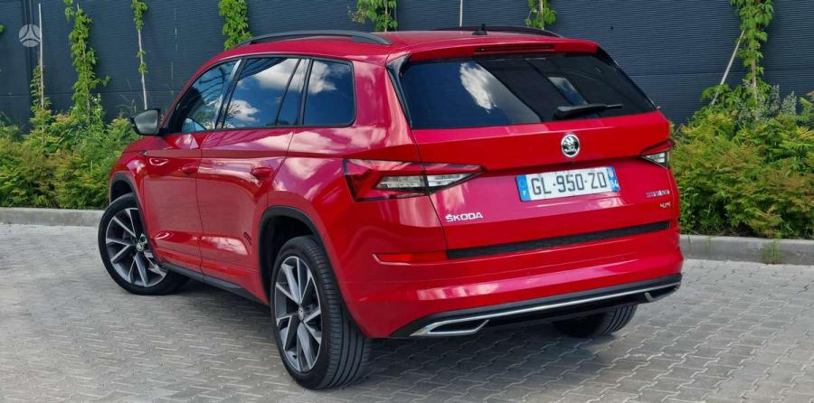 Красный Шкода Kodiaq 2019 в Вильнюс, объемом двигателя 1.97 л и пробегом 215 тыс. км за 17650 €, фото 5 на AUTOMOTO.COM.LV