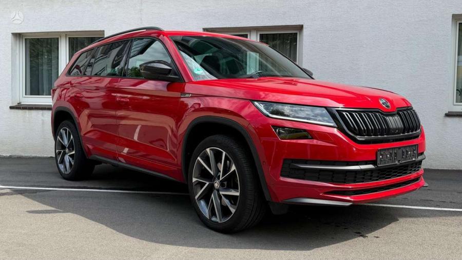 Sarkans Skoda Kodiaq 2019 Jonava, ar dzinēja tilpumu 1.98 L un nobraukumu 39 tūkst. km par 29800 €, foto 1 vietnē AUTOMOTO.COM.LV