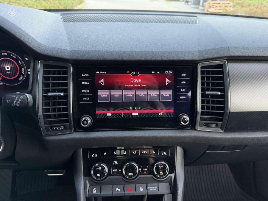 Sarkans Skoda Kodiaq 2019 Viļņa, ar dzinēja tilpumu 1.50 L un nobraukumu 253 tūkst. km par 14999 €, foto 36 vietnē AUTOMOTO.COM.LV