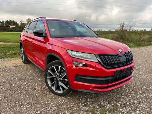 Red Skoda Kodiaq 2020 in Kaunas, with an engine capacity of 2.00 L and mileage of 90 thousand km for 32690 €, photo 8 on AUTOMOTO.COM.LV