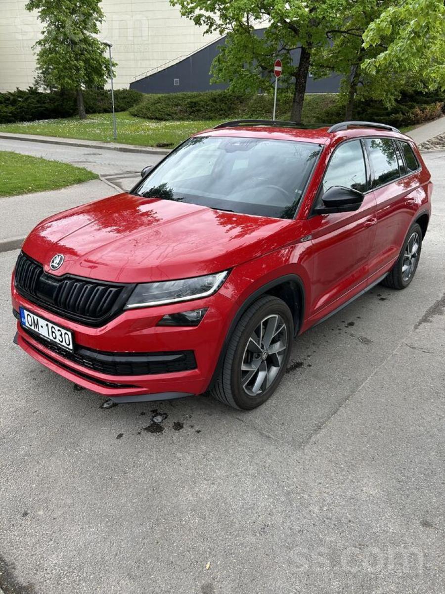 Красный Шкода Kodiaq 2020 в Рига, объемом двигателя 2.00 л и пробегом 134 тыс. км за 22400 €, фото 1 на AUTOMOTO.COM.LV