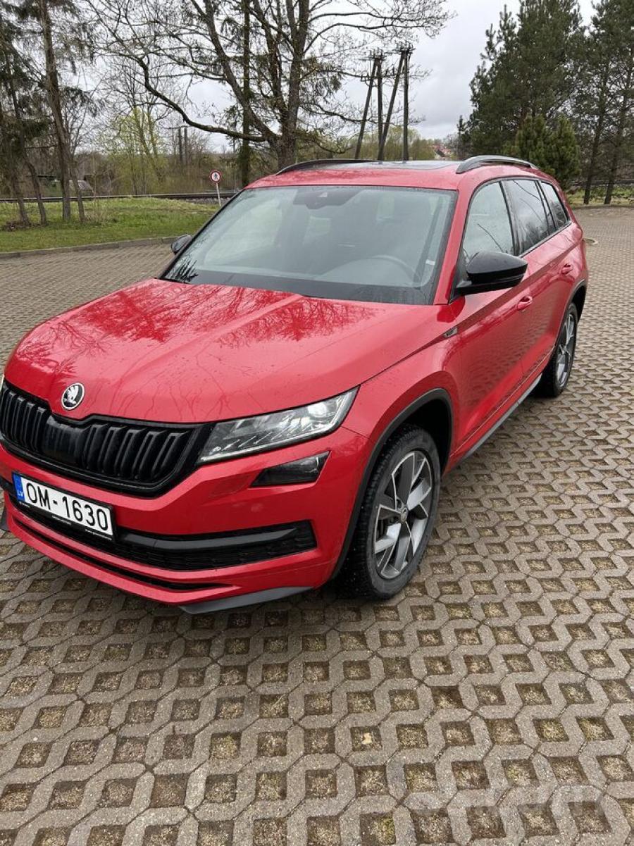 Sarkans Skoda Kodiaq 2020 Cēsis, ar dzinēja tilpumu 2.00 L un nobraukumu 133 tūkst. km par 25200 €, foto 1 vietnē AUTOMOTO.COM.LV
