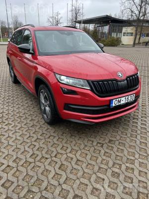 Sarkans Skoda Kodiaq 2020 Cēsis, ar dzinēja tilpumu 2.00 L un nobraukumu 133 tūkst. km par 25200 €, foto 3 vietnē AUTOMOTO.COM.LV