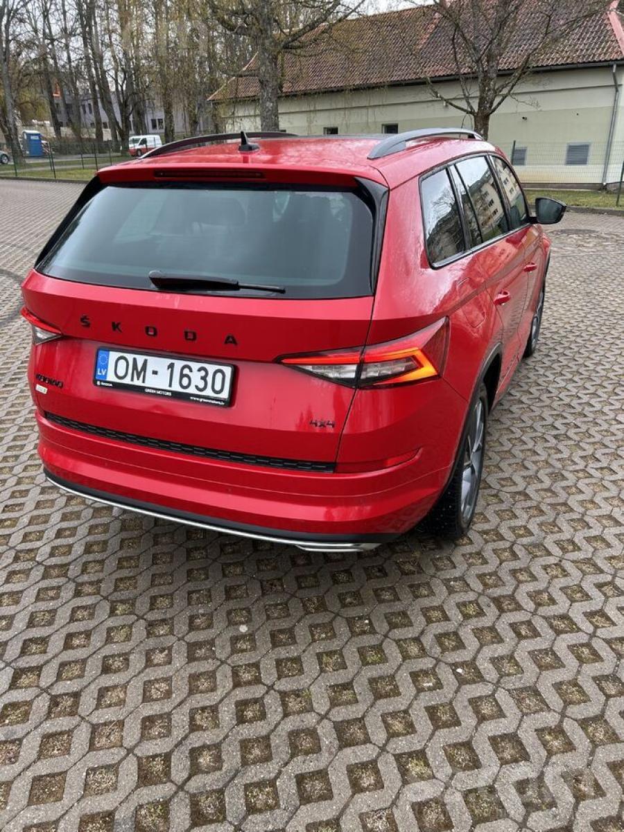 Sarkans Skoda Kodiaq 2020 Cēsis, ar dzinēja tilpumu 2.00 L un nobraukumu 133 tūkst. km par 25200 €, foto 4 vietnē AUTOMOTO.COM.LV