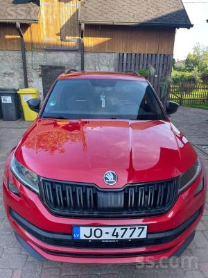 Sarkans Skoda Kodiaq 2020 Rīga, ar dzinēja tilpumu 1.50 L un nobraukumu 159 tūkst. km par 21500 €, foto  vietnē AUTOMOTO.COM.LV