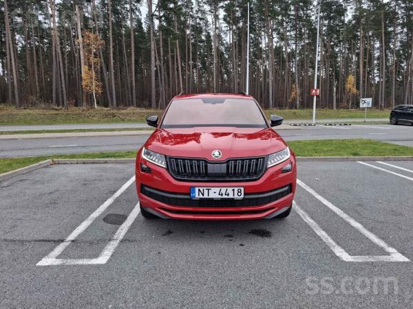 Red Skoda Kodiaq 2021 in Riga, with an engine capacity of 2.00 L and mileage of 78 thousand km for 26249 €, photo 3 on AUTOMOTO.COM.LV