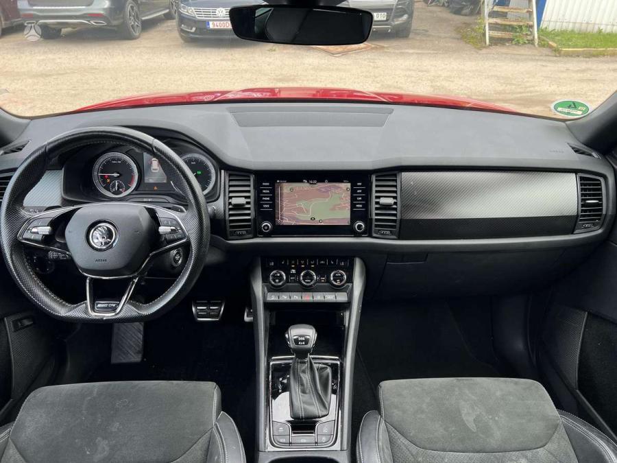 Red Skoda Kodiaq 2021 in Kaunas, with an engine capacity of 1.97 L and mileage of 115 thousand km for 14400 €, photo 20 on AUTOMOTO.COM.LV