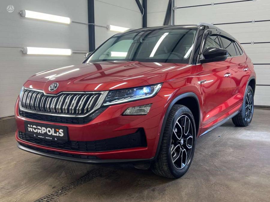 Красный Шкода Kodiaq 2021 в Вильнюс, объемом двигателя 1.98 л и пробегом 83 тыс. км за 22800 €, фото 5 на AUTOMOTO.COM.LV