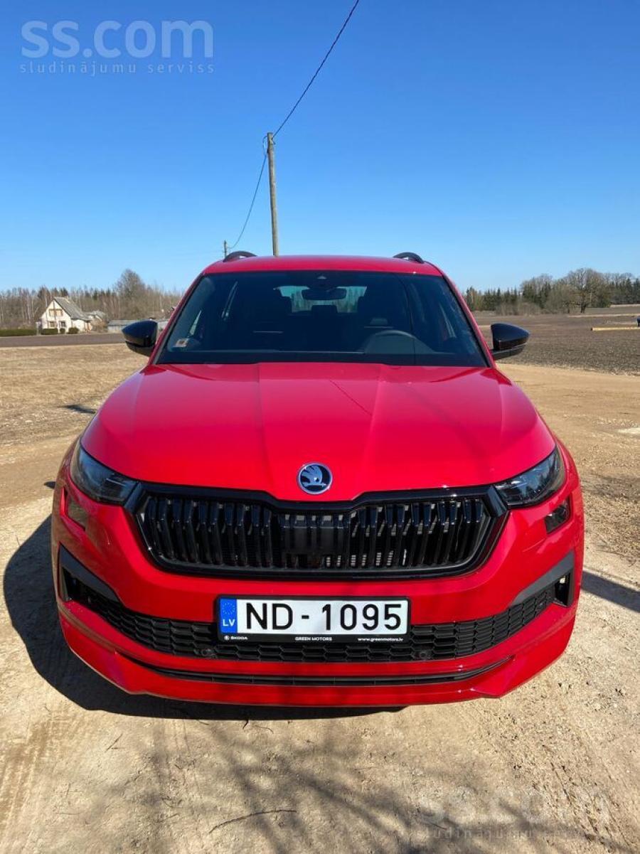 Red Skoda Kodiaq 2022 in Ogre, with an engine capacity of 2.00 L and mileage of 100 thousand km for 26500 €, photo 6 on AUTOMOTO.COM.LV