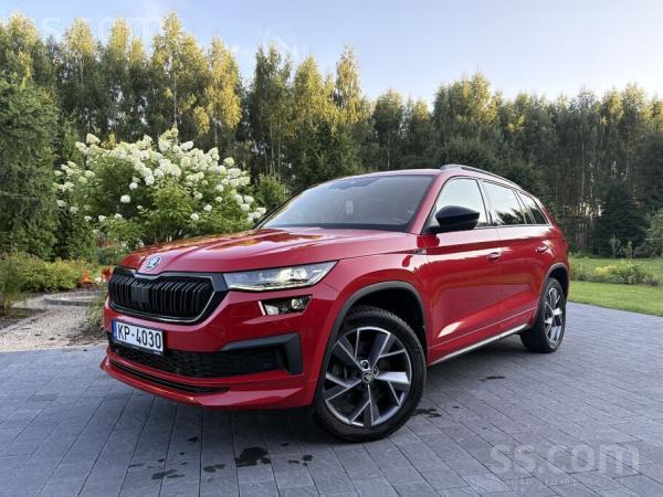 Красный Шкода Kodiaq 2022 в Валмиера, объемом двигателя 2.00 л и пробегом 73 тыс. км за 30500 €, фото 1 на AUTOMOTO.COM.LV