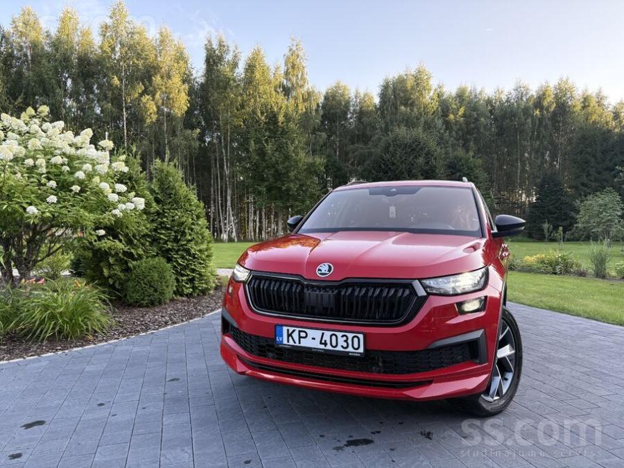 Красный Шкода Kodiaq 2022 в Валмиера, объемом двигателя 2.00 л и пробегом 73 тыс. км за 30500 €, фото 3 на AUTOMOTO.COM.LV