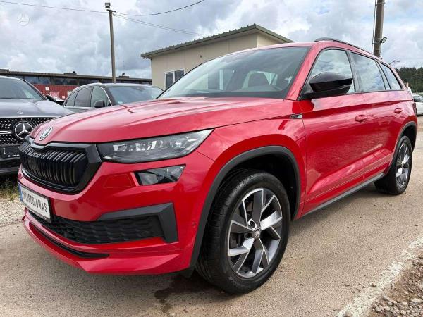 Sarkans Skoda Kodiaq 2022 Viļņa, ar dzinēja tilpumu 1.97 L un nobraukumu 108 tūkst. km par 29500 €, foto 1 vietnē AUTOMOTO.COM.LV
