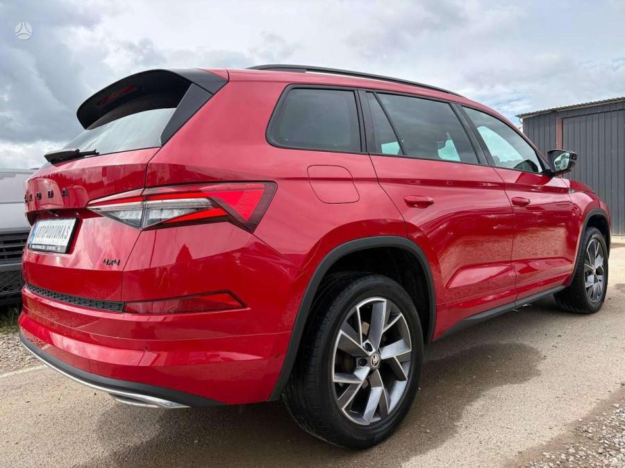 Sarkans Skoda Kodiaq 2022 Viļņa, ar dzinēja tilpumu 1.97 L un nobraukumu 108 tūkst. km par 29500 €, foto 9 vietnē AUTOMOTO.COM.LV