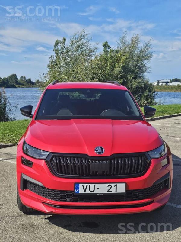 Red Skoda Kodiaq 2022 in Riga, with an engine capacity of 2.00 L and mileage of 155 thousand km for 29500 €, photo 4 on AUTOMOTO.COM.LV