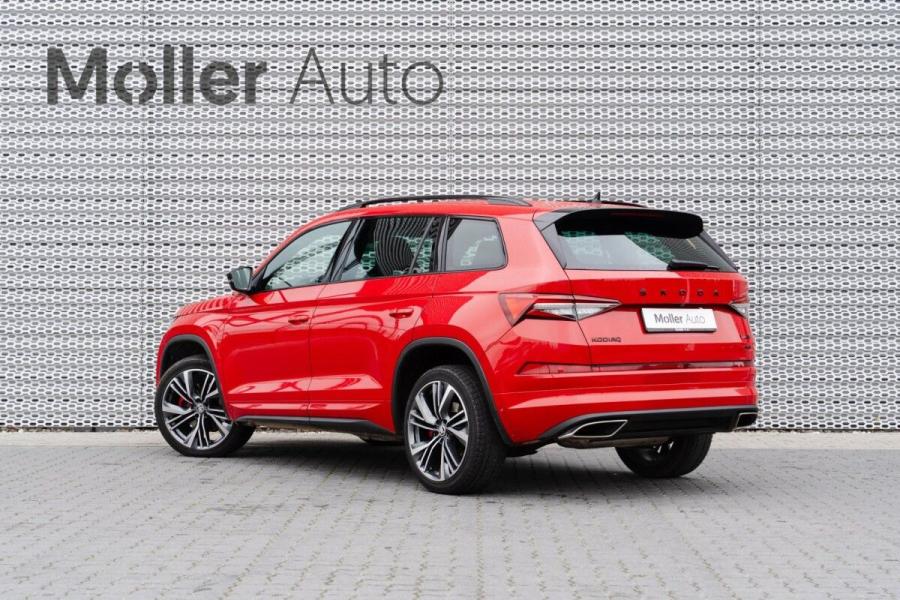 Sarkans Skoda Kodiaq 2022 Mārupe, ar dzinēja tilpumu 2.00 L un nobraukumu 97 tūkst. km par 32450 €, foto 4 vietnē AUTOMOTO.COM.LV