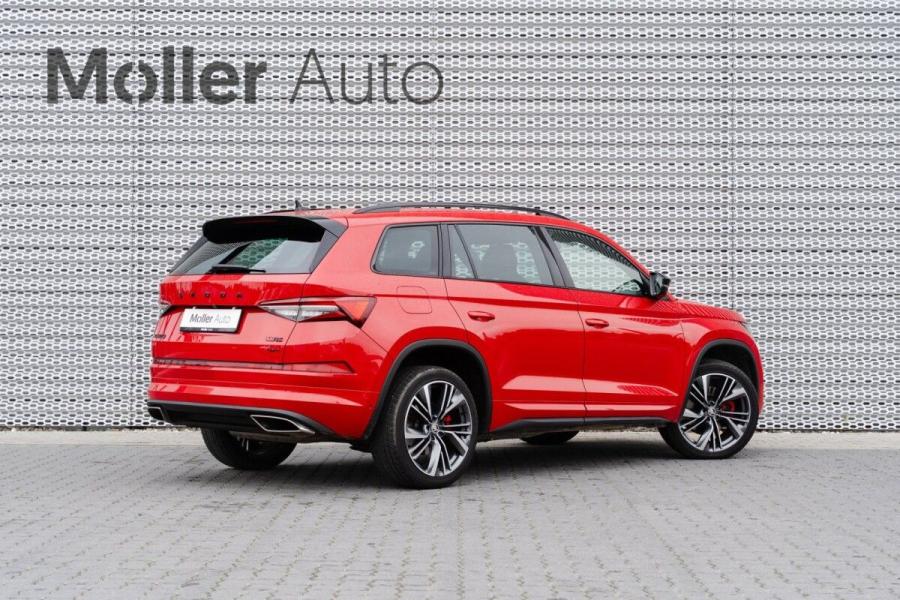 Sarkans Skoda Kodiaq 2022 Mārupe, ar dzinēja tilpumu 2.00 L un nobraukumu 97 tūkst. km par 32450 €, foto 5 vietnē AUTOMOTO.COM.LV