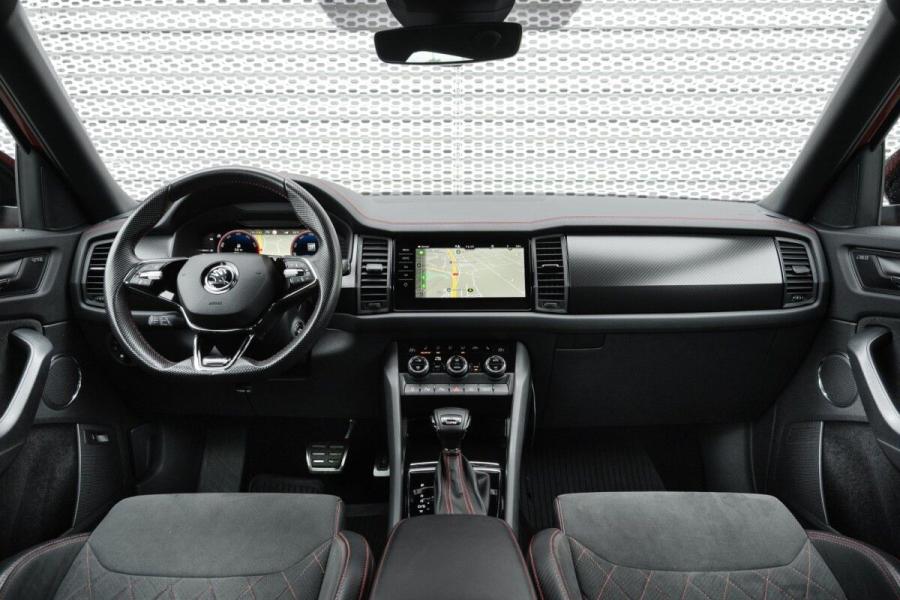 Sarkans Skoda Kodiaq 2022 Mārupe, ar dzinēja tilpumu 2.00 L un nobraukumu 97 tūkst. km par 32450 €, foto 7 vietnē AUTOMOTO.COM.LV