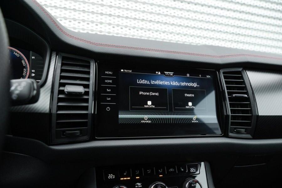 Sarkans Skoda Kodiaq 2022 Mārupe, ar dzinēja tilpumu 2.00 L un nobraukumu 97 tūkst. km par 32450 €, foto 23 vietnē AUTOMOTO.COM.LV