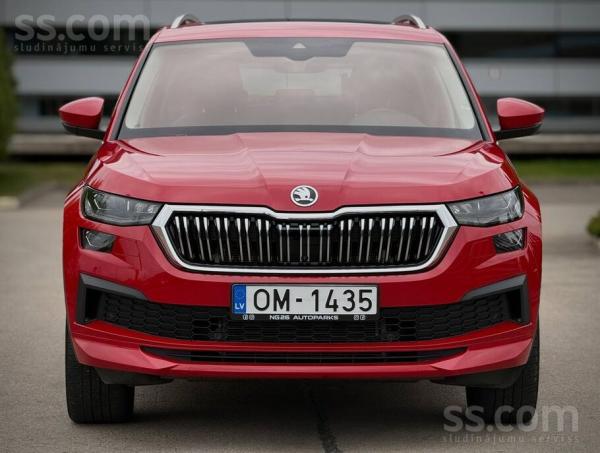 Red Skoda Kodiaq 2023 in Riga, with an engine capacity of 2.00 L and mileage of 127 thousand km for 29950 €, photo 1 on AUTOMOTO.COM.LV