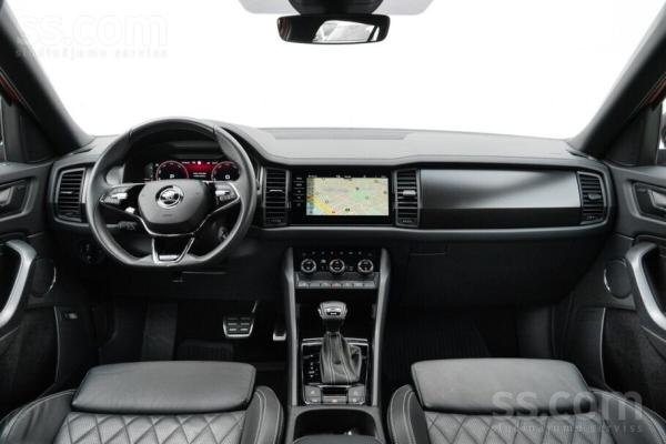 Red Skoda Kodiaq 2023 in Riga, with an engine capacity of 2.00 L and mileage of 73 thousand km for 33450 €, photo 6 on AUTOMOTO.COM.LV