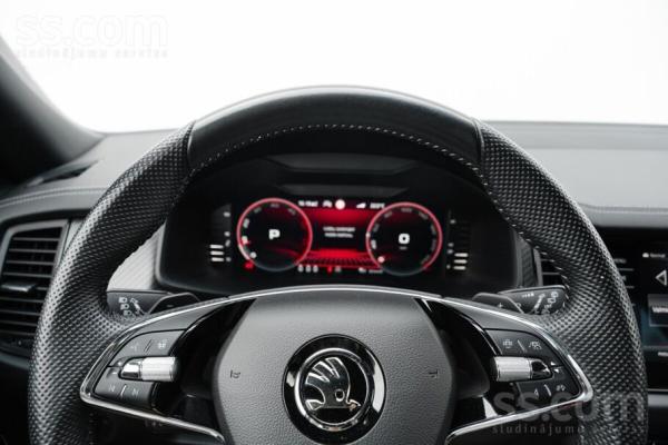 Red Skoda Kodiaq 2023 in Riga, with an engine capacity of 2.00 L and mileage of 73 thousand km for 33450 €, photo 9 on AUTOMOTO.COM.LV