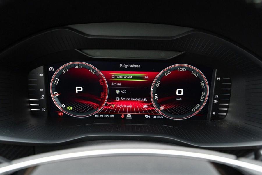 Red Skoda Kodiaq 2023 in Riga, with an engine capacity of 2.00 L and mileage of 73 thousand km for 33450 €, photo 11 on AUTOMOTO.COM.LV