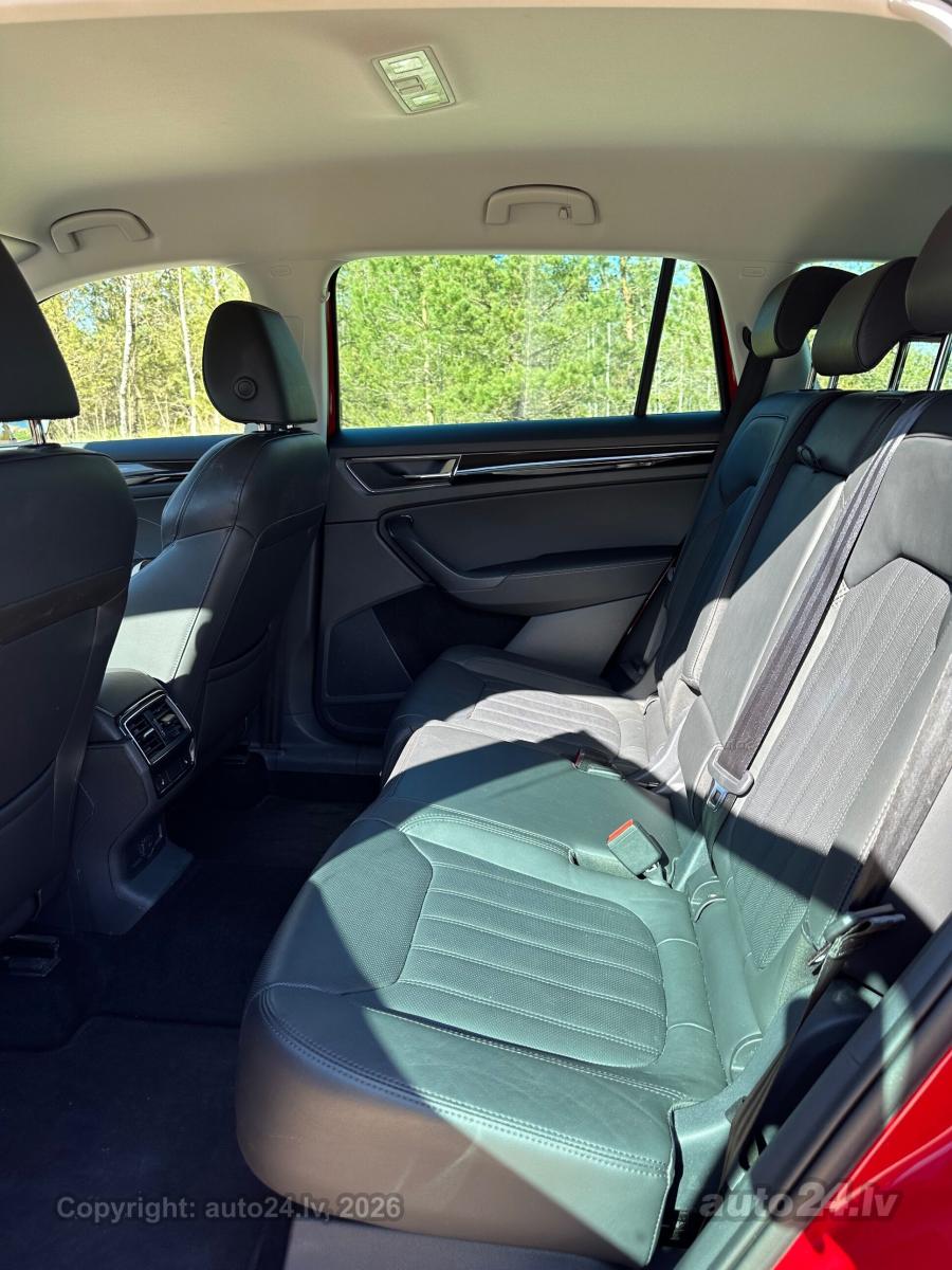 Red Skoda Kodiaq 2023 in Tallinn, with an engine capacity of 2.00 L and mileage of 95 thousand km for 35000 €, photo 11 on AUTOMOTO.COM.LV