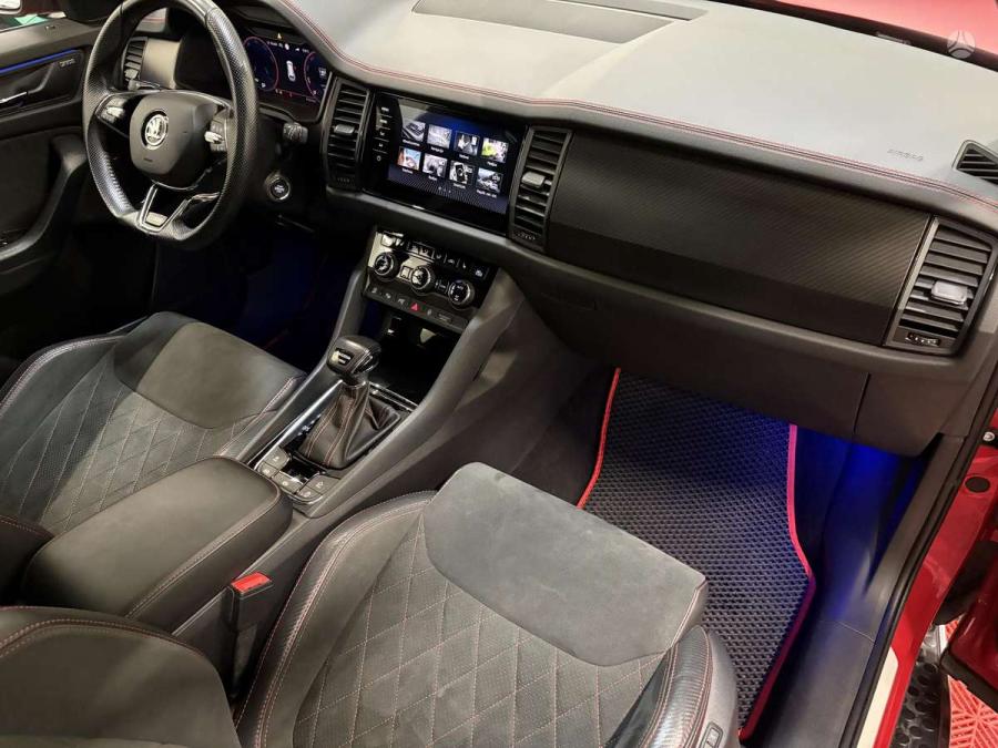 Red Skoda Kodiaq 2023 in Vilnius, with an engine capacity of 1.98 L and mileage of 82 thousand km for 39990 €, photo 18 on AUTOMOTO.COM.LV