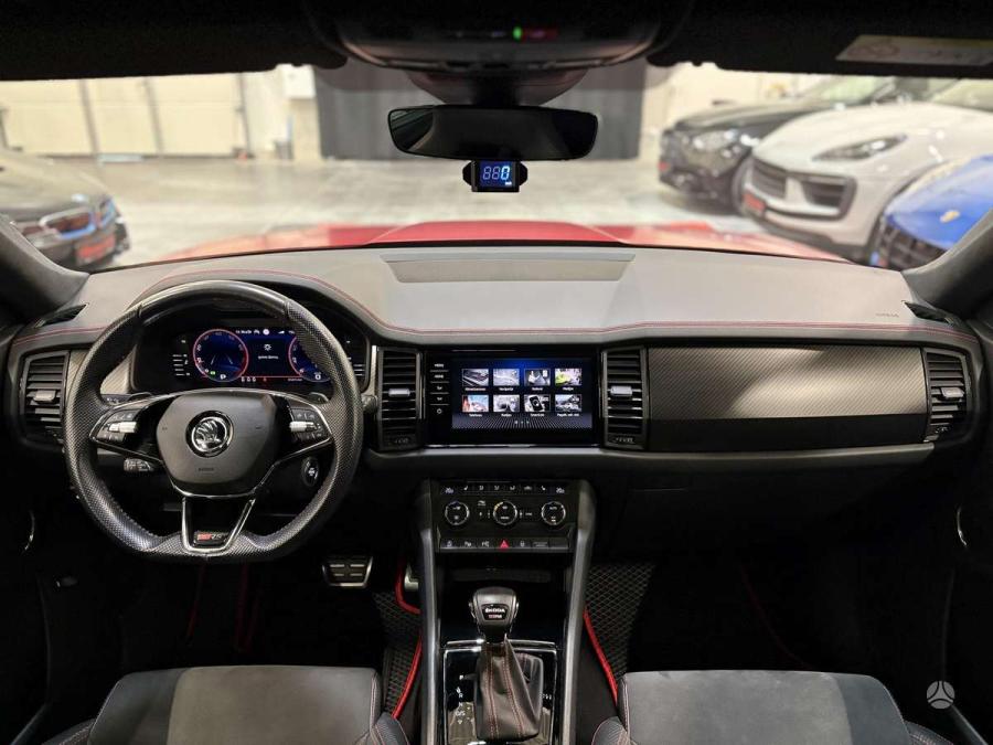 Red Skoda Kodiaq 2023 in Vilnius, with an engine capacity of 1.98 L and mileage of 82 thousand km for 39990 €, photo 20 on AUTOMOTO.COM.LV