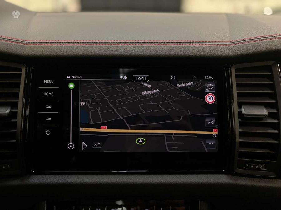 Red Skoda Kodiaq 2023 in Vilnius, with an engine capacity of 1.98 L and mileage of 82 thousand km for 39990 €, photo 27 on AUTOMOTO.COM.LV