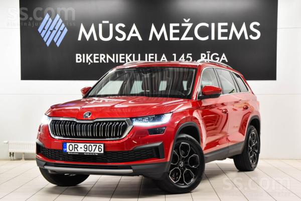 Sarkans Skoda Kodiaq 2024 Rīga, ar dzinēja tilpumu 2.00 L un nobraukumu 40 tūkst. km par 32890 €, foto 1 vietnē AUTOMOTO.COM.LV