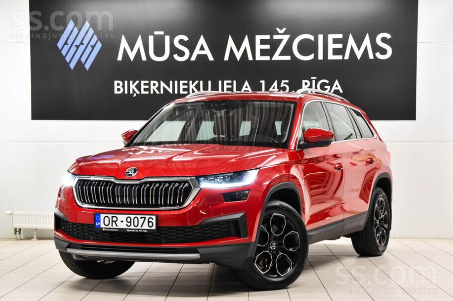 Красный Шкода Kodiaq 2024 в Рига, объемом двигателя 2.00 л и пробегом 40 тыс. км за 32890 €, фото 1 на AUTOMOTO.COM.LV