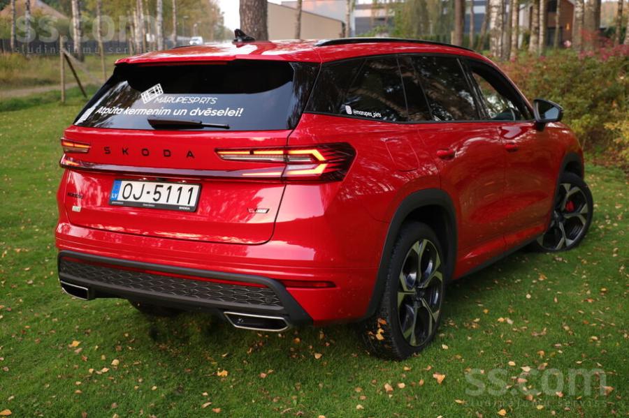 Sarkans Skoda Kodiaq 2025 Rīga, ar dzinēja tilpumu 2.00 L un nobraukumu 28 tūkst. km par 51000 €, foto 9 vietnē AUTOMOTO.COM.LV