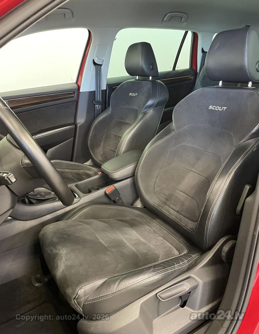 Red Skoda Kodiaq 2018 in Tallinn, with an engine capacity of 2.00 L and mileage of 97 thousand km for 19990 €, photo 8 on AUTOMOTO.COM.LV
