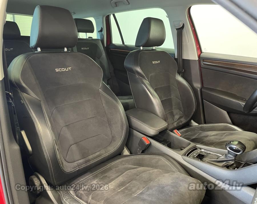 Red Skoda Kodiaq 2018 in Tallinn, with an engine capacity of 2.00 L and mileage of 97 thousand km for 19990 €, photo 11 on AUTOMOTO.COM.LV