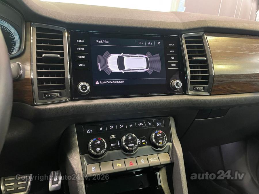 Red Skoda Kodiaq 2018 in Tallinn, with an engine capacity of 2.00 L and mileage of 97 thousand km for 19990 €, photo 21 on AUTOMOTO.COM.LV