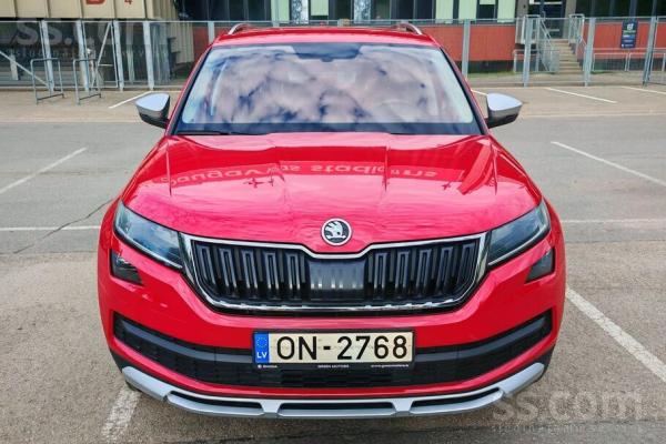 Red Skoda Kodiaq 2018 in Riga, with an engine capacity of 1.50 L and mileage of 88 thousand km for 25500 €, photo 2 on AUTOMOTO.COM.LV