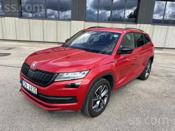 Sarkans Skoda Kodiaq 2019 Rīga, ar dzinēja tilpumu 2.00 L un nobraukumu 196 tūkst. km par 18500 €, foto 1 vietnē AUTOMOTO.COM.LV