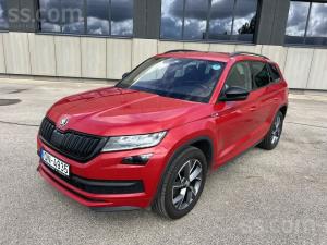 Sarkans Skoda Kodiaq 2019 Rīga, ar dzinēja tilpumu 2.00 L un nobraukumu 196 tūkst. km par 18500 €, foto  vietnē AUTOMOTO.COM.LV